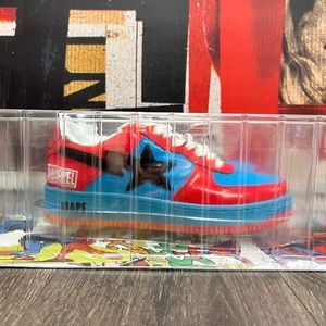 Bape | Shoes | 222 Bape Bapesta Low X Marvel Comics Spiderman Red Blue ...